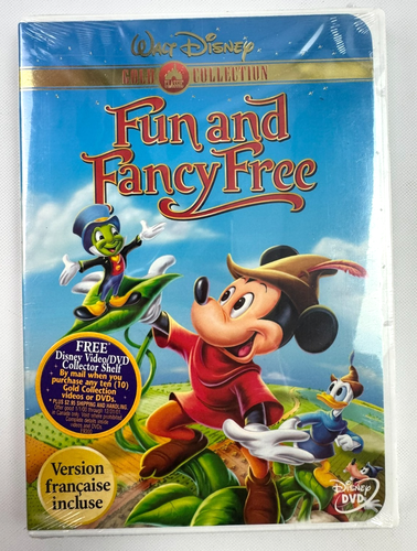 NEW Sealed Disney Fun and Fancy Free DVD Gold Classic Collection Mickey ...