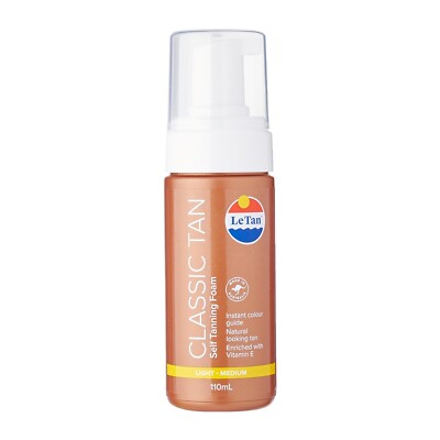 Le Tan - CLASSIC TAN Self Tanning FOAM 110mL NEW Fake Tan LIGHT MEDIUM ...