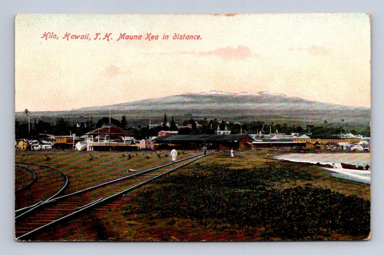 RAILROAD HILO HAWAII MAUNA KEA IN DISTANCE POSTCARD (c. 1910) | eBay