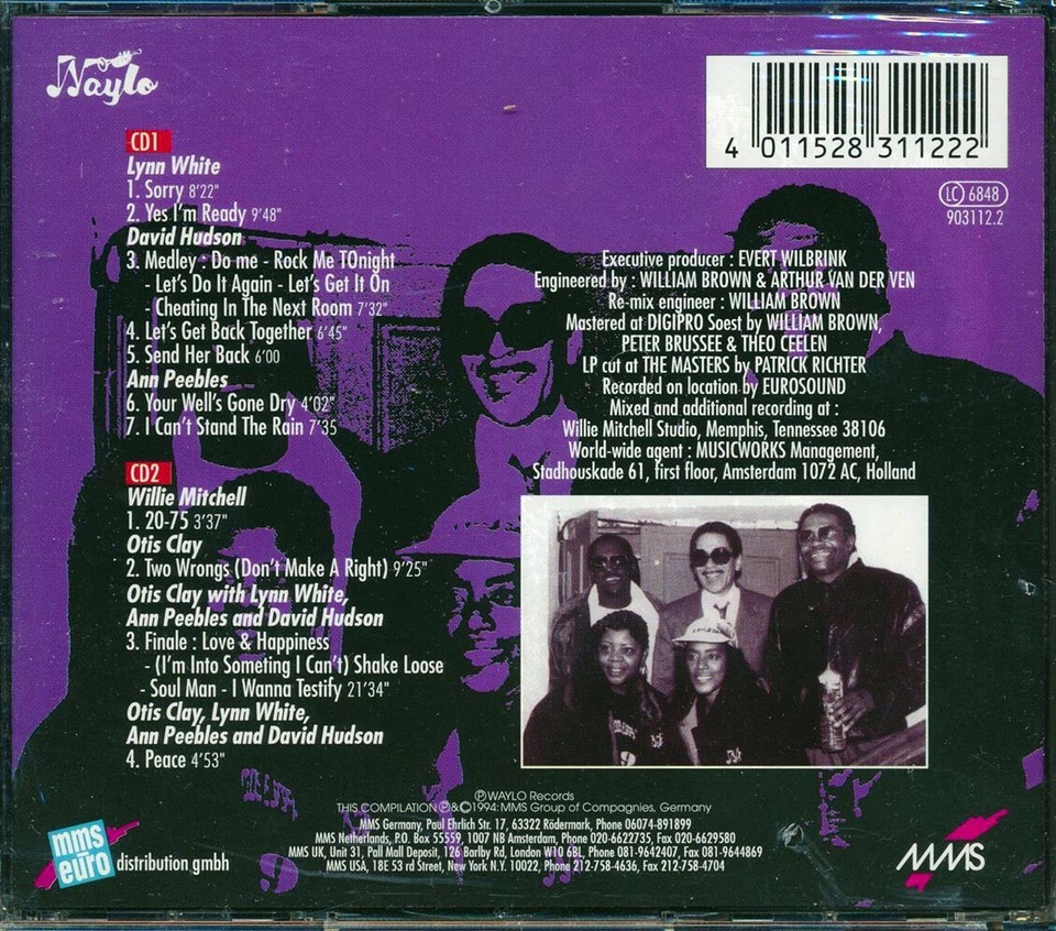 CD Ann Peebles, Otis Clay, David Hudson, Lynn White, - A Memphis Soul ...