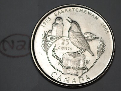 Canada 2005 P Saskatchewan 25 cents Circulated Quarter Lot# N21 | eBay
