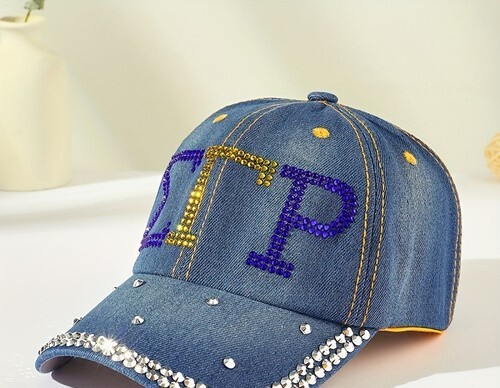 Sigma Gamma Rho ΣΓΡ Inspired Denim Baseball Cap | eBay