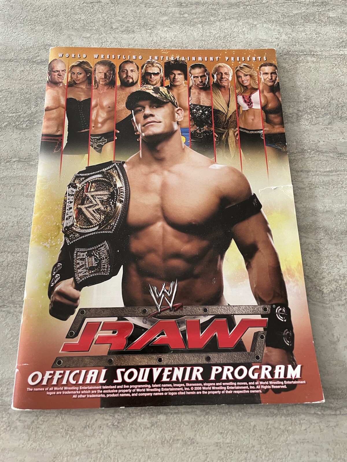 WWE Magazine ~ Official Souvenir Program 2006 John Cena Poster | eBay