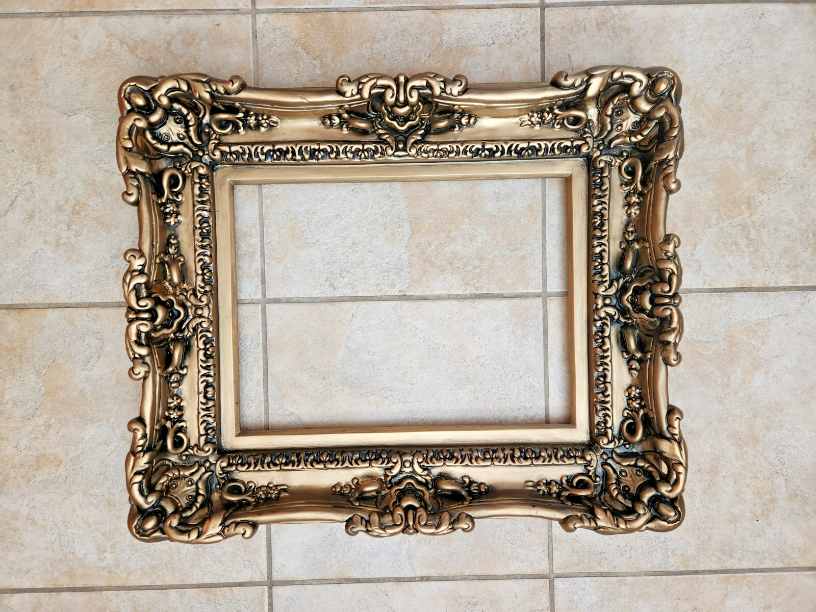 12x16 Vintage Gold Ornate Picture Frame, Baroque Victorian Fancy Photo ...