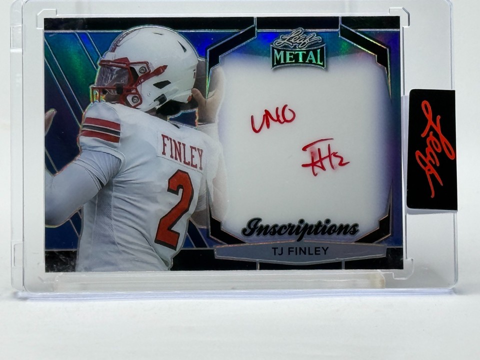2024 Leaf Metal Inscriptions TJ Finley On-Card Auto (#'d /300) #MHI-TJF ...