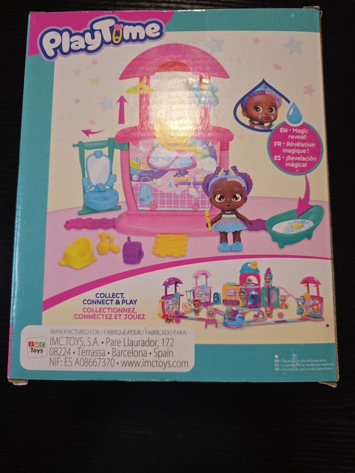 Cry Babies PlayTime Emma’s Bathroom Mini Doll Playset Toy New 13+ pcs ...