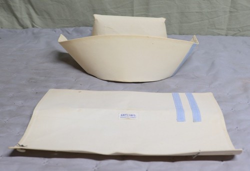 Vintage Kay's Caps Nurse Ratched Hat set of two Starched White Cotton ...
