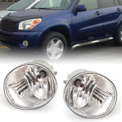 Left + Right Front Bumper Fog Driving Light Lamp For Toyota RAV4 2004 ...