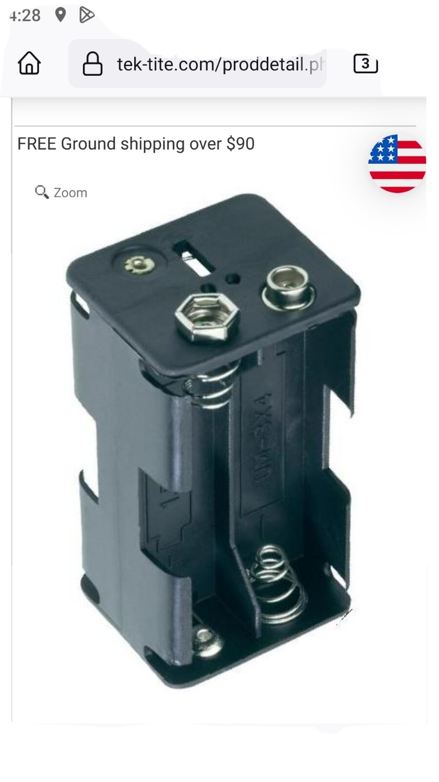 Tekna Lite 4/Nicelite replacement 4xAA Battery Holder, guaranteed fit ...