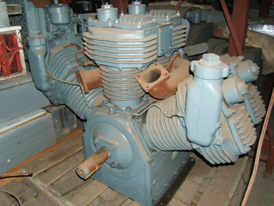 WWII Vintage Worthington 3 cylinder / 2 stage ships Air Compressor id ...