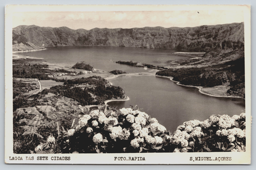 Postcard Miguel Acores Lagoa das Sete-Cidades Azores Portugal c1950's ...