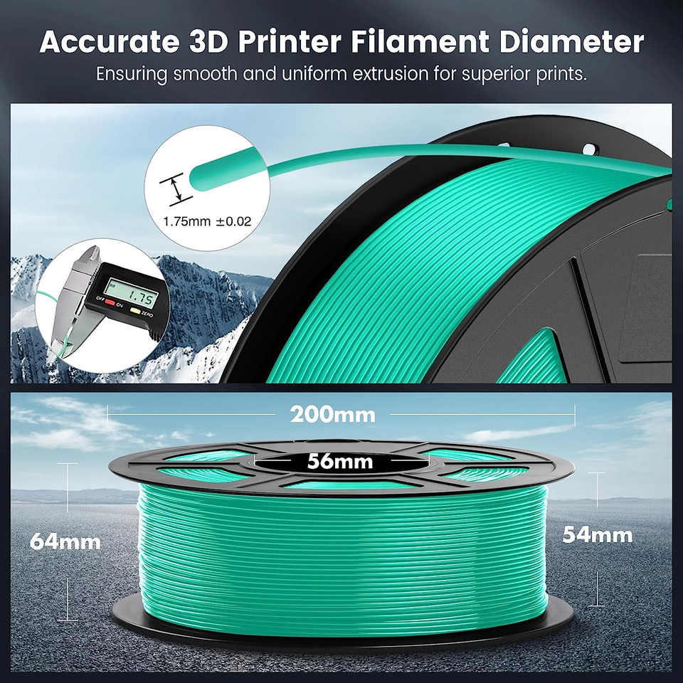 SUNLU 1.75mm PLA Filament 1KG Coil Roll for 3D Printer 24 Colors【More ...