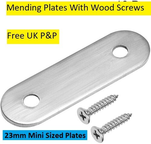 Mending and Repair Plates Straight Flat Fixing Joining Brackets SMALL ...