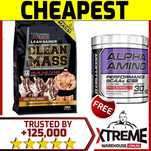 MAX'S CLEAN MASS 10LB // LEAN GAINER PROTEIN WPI WPC CARBOHYDRATES ...