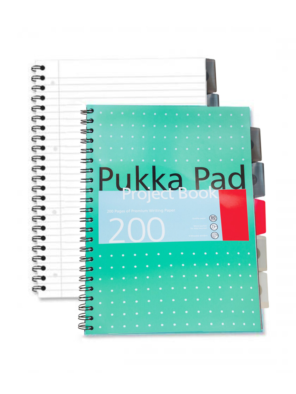 A4 Pukka Project Book & Jotta Pad 200 Pages 80GSM Mettalic Wirebound ...