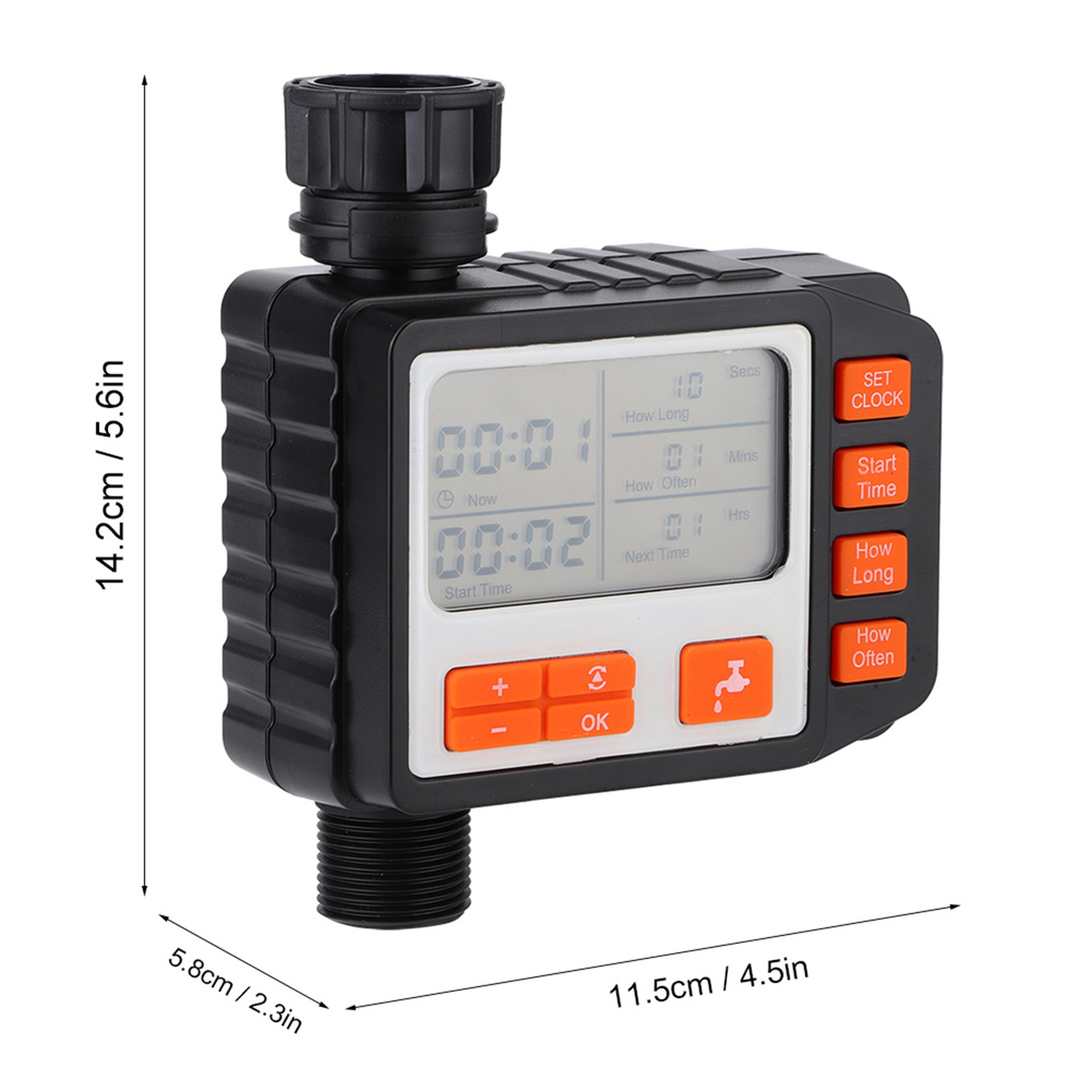 Automatic Irrigation Controller Water Timer Digital Tap Garden Watering ...