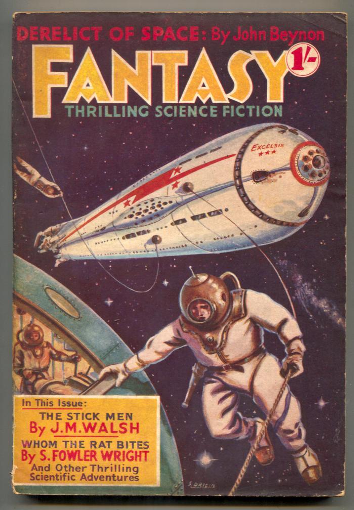 PULP: Fantasy #3 1939- British Pulp- Stick Men- rocket cover | eBay