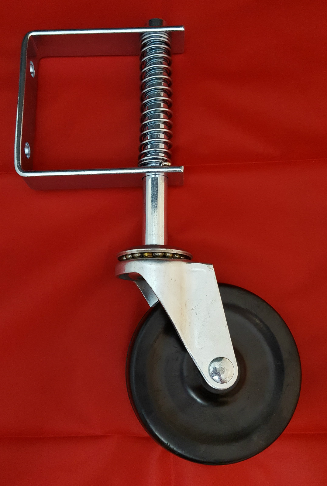 Spring Loaded Gate Jockey Wheel Swivel Castor 100mm (4") Diameter up to ...