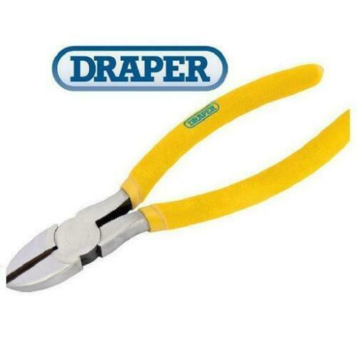 DRAPER DIY SERIES 160MM DIAGONAL SIDE CUTTING PLIERS PVC DIPPED HANDLES ...
