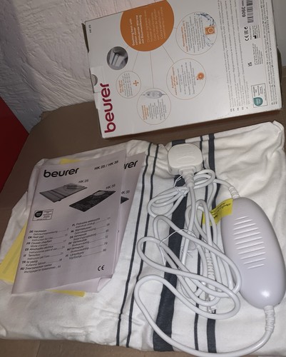 Beurer HK25 Electric Heating Pad with 3 Temperature Settings and ...