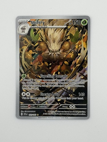 Shiftry 163/162 Temporal Forces Illustration Rare Pokemon TCG Card NM ...