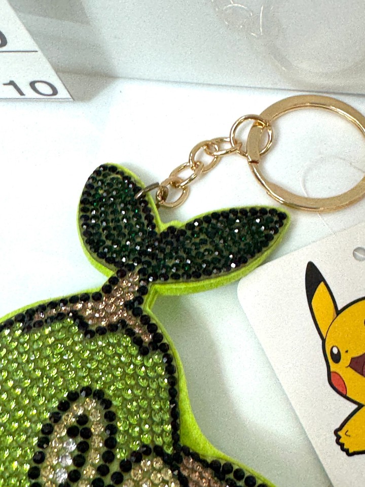 Pokemon Turtwig Rhinestone Keychain Bag Charm Glitter Design Japan ...