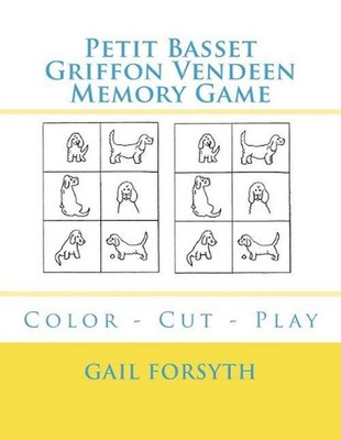 Petit Basset Griffon Vendeen Memory Game: Color - Cut - Play by Gail ...
