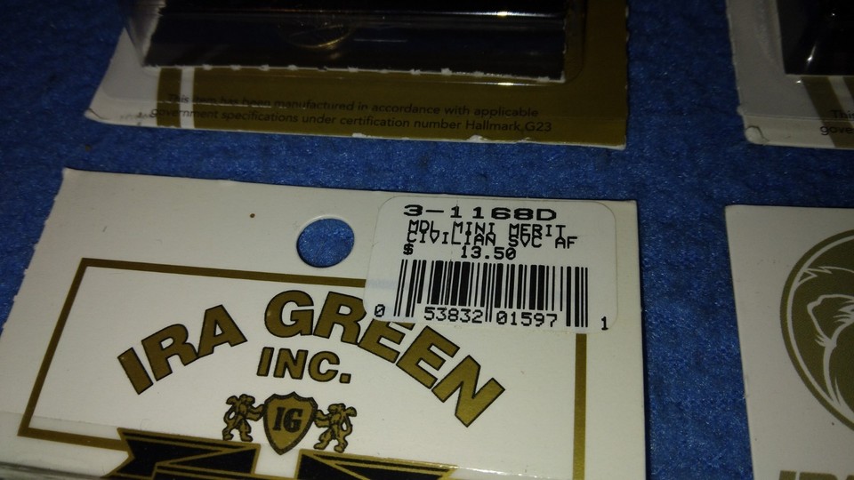 LOT OF 10 IRA GREEN - DIFFERENT MINI MEDALS - NEW SEALED - G-23 | eBay