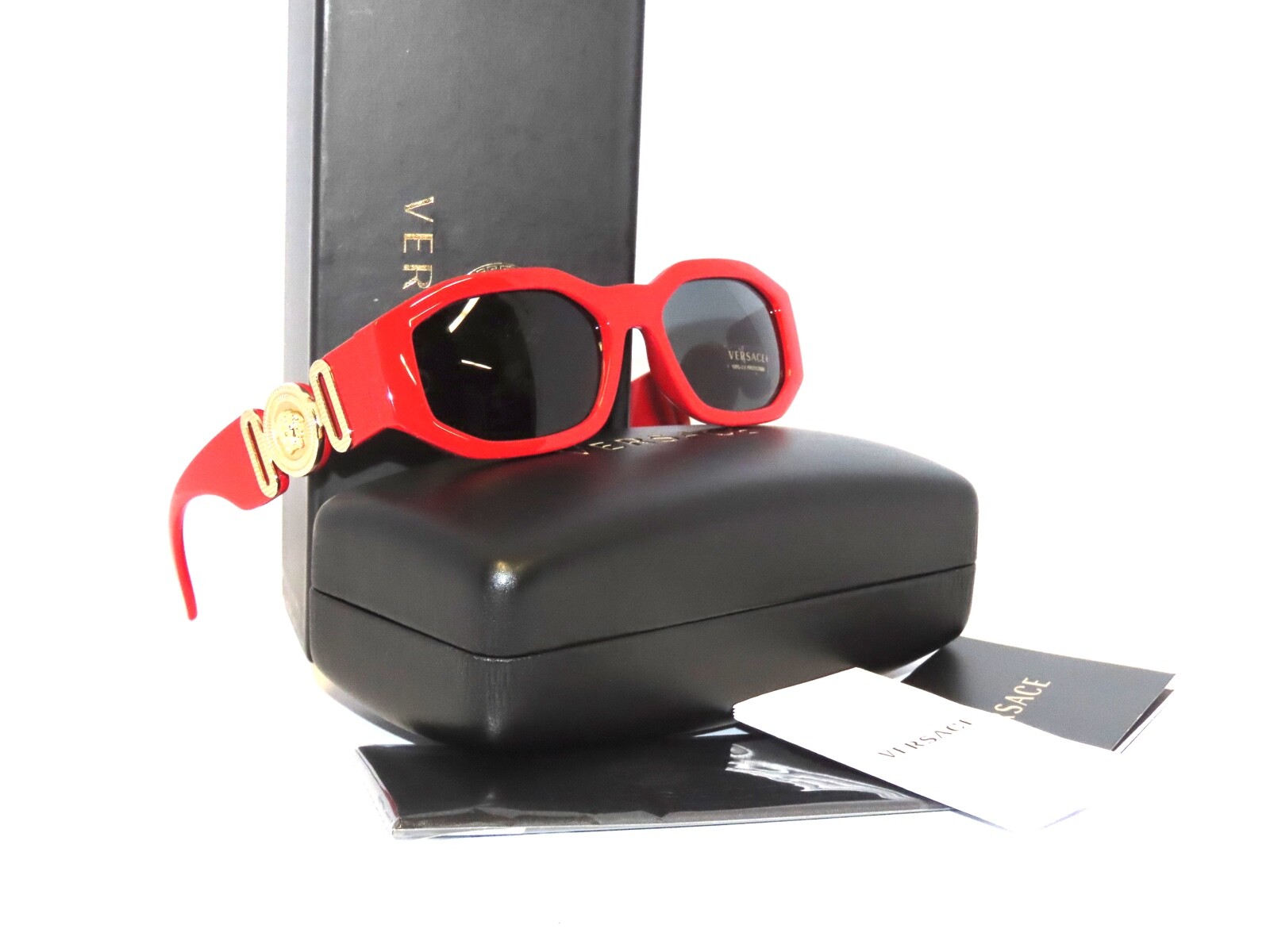 Versace VE4361 Red Irregular Unisex Sunglasses - 53mm for sale online ...