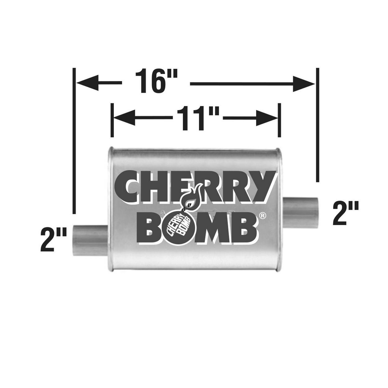 Exhaust Muffler 16807CB Great sounding Exhaust Muffler - Cherry Bomb ...