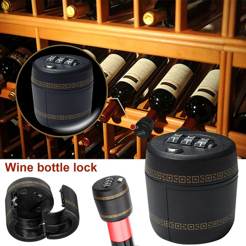Wine Bottle Combination Lock Bottle Password Code Lock Bottle Stopper ...