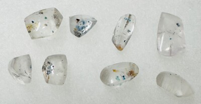 P-4 Paraiba Quartz Gilalite 31.80ct 8 stones Brazil Medusa Quartz free ...