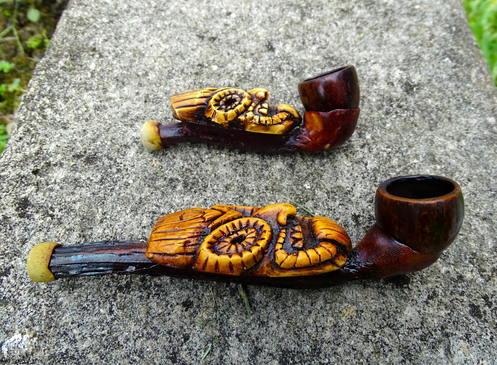 Tongue Out Tiki Mask Handmade Tobacco Smoking Small Hand Pipe ...