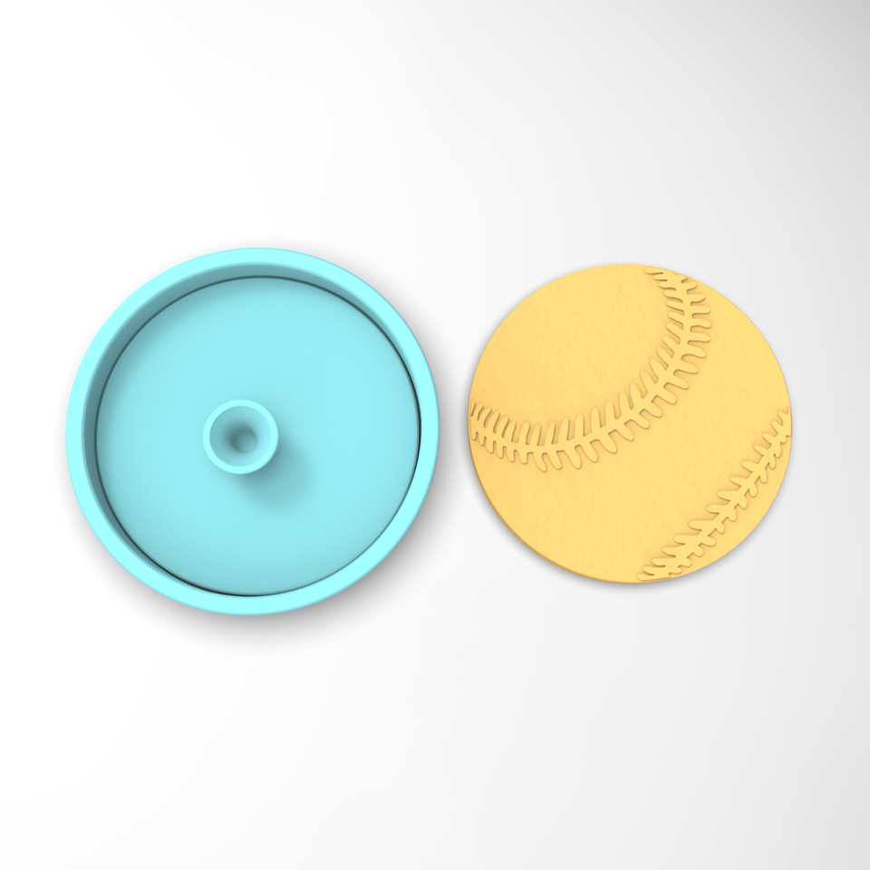 Baseball Cookie Cutter & Stamp | Sport Ball Sports Field League Base ...