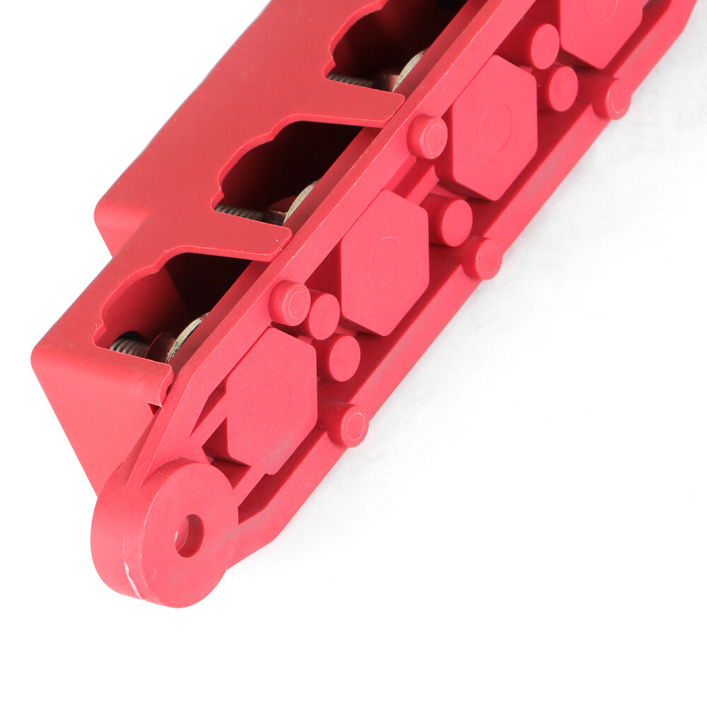 New Red 4 Post Busbar Bus Bar Power Distribution Block 12V 250A With ...