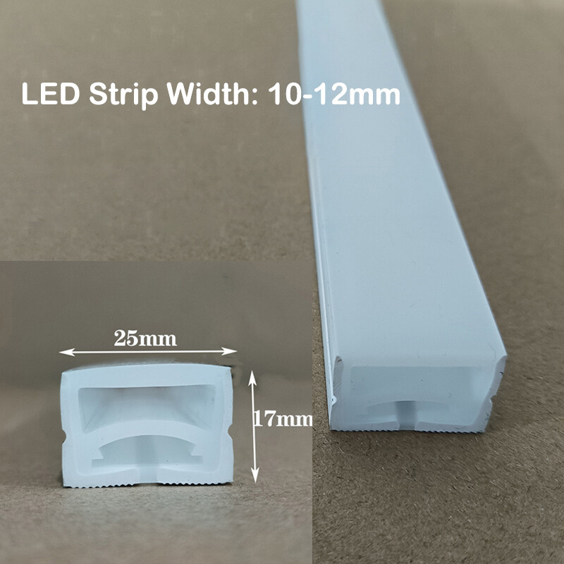 Silicone LED Channel System Cuttable Flexible Bendable DIY For LED ...