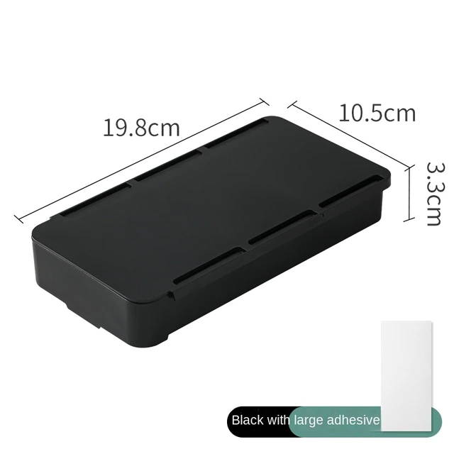 Under Desk Drawer Organizer invisible self-Adhesive Stationary storage ...