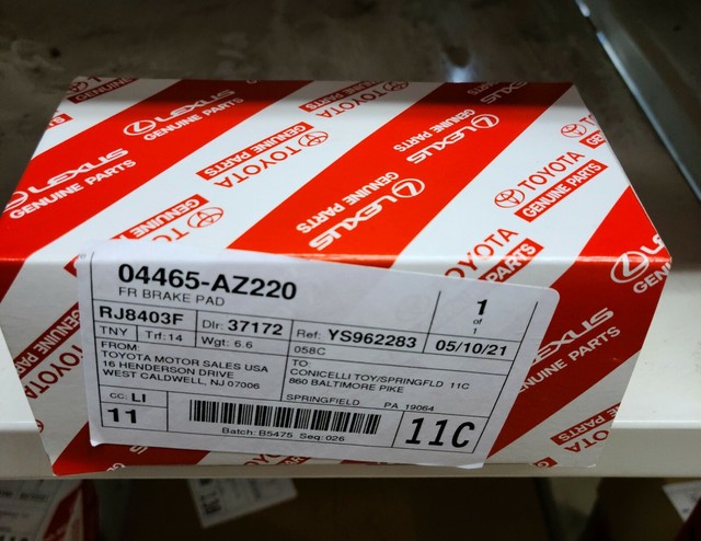 Toyota 044650C020 Genuine OEM Brake Pads for sale online | eBay