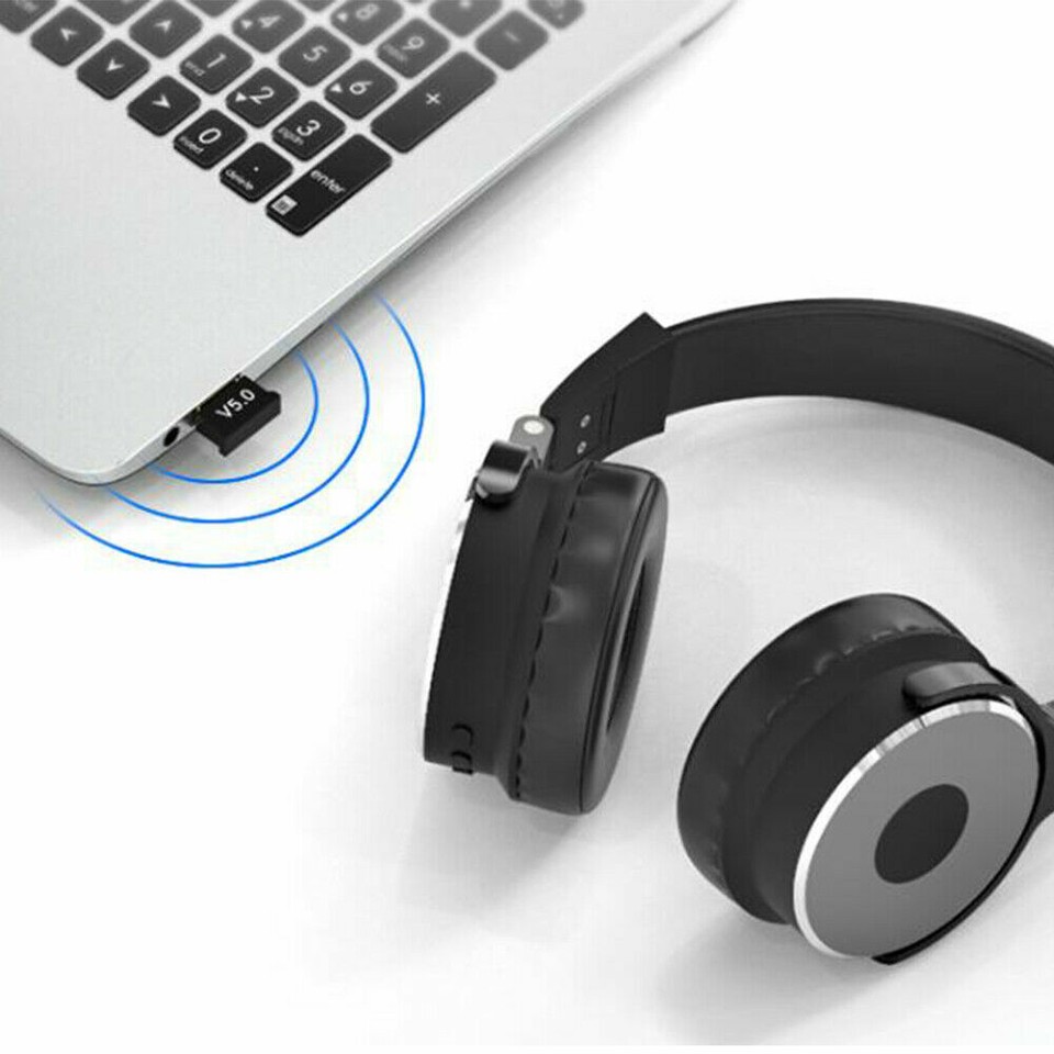 Real Bluetooth 5.0 USB Adapter Wireless Dongle For Desktop Laptop ...