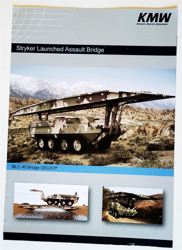 KMW Krauss-Maffei Wegmann Stryker Launched Assault Bridge Leaflet ...