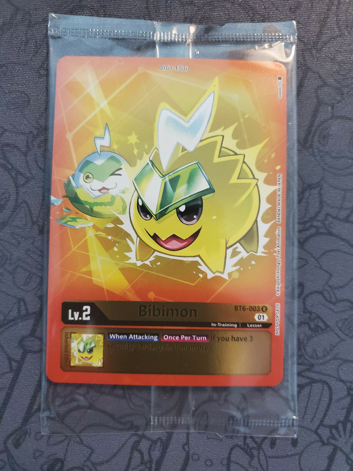 Digimon Alternate art Bibimon BT6-003 Alt AA Box Topper Sealed and in ...