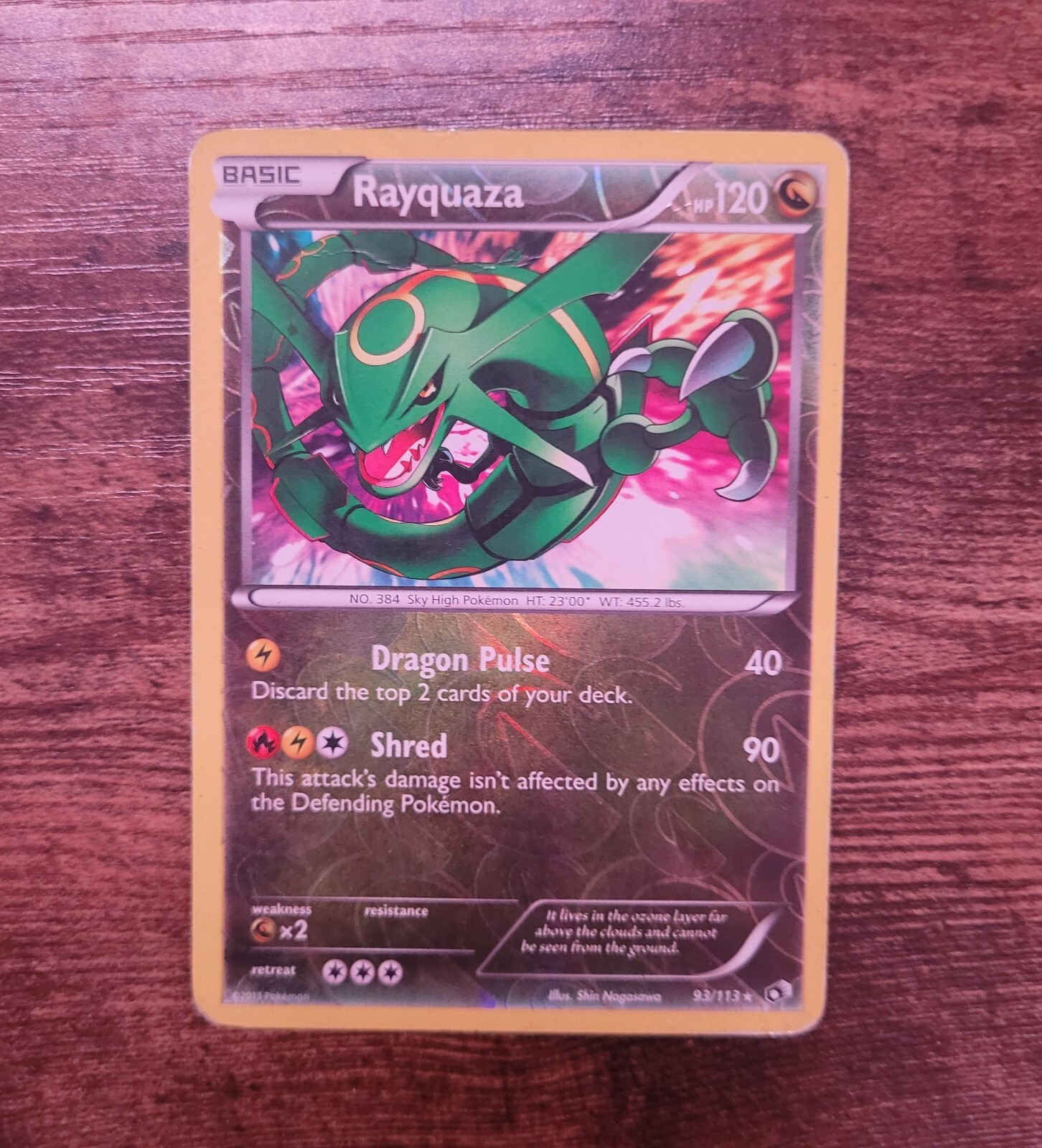 Pokémon TCG Rayquaza Legendary Treasures 93/113 Reverse Holo Holo Rare ...