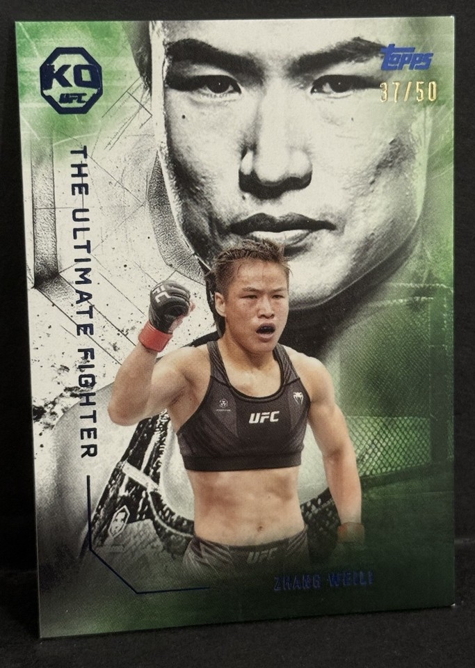 2025 Topps Knockout UFC Zhang Weili The Ultimate Fighter Blue /50 | eBay