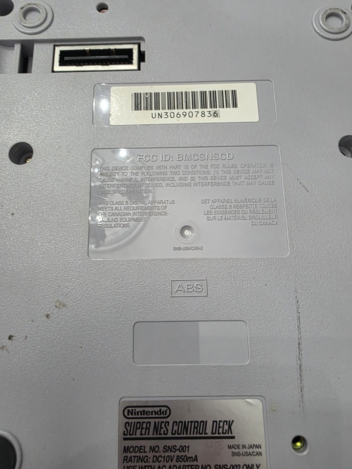 Nintendo SNES 1CHIP-01 Home Console Only Tested WORKS 659533100086| eBay