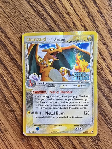 Charizard Delta Species Reverse Holo 4/100 Crystal Guardians | eBay