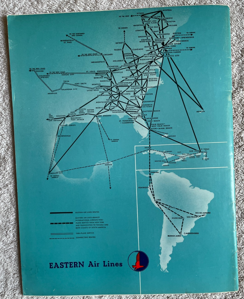 Eastern Airlines magazine Great Silver Fleet News 1957 aviation Prop ...