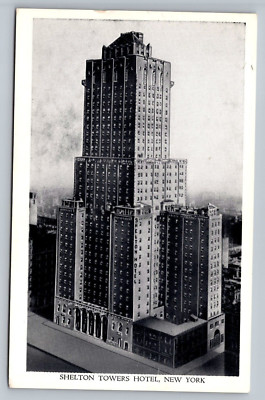 Shelton Towers Hotel Lexington Ave New York NY c1940 Vintage Postcard ...