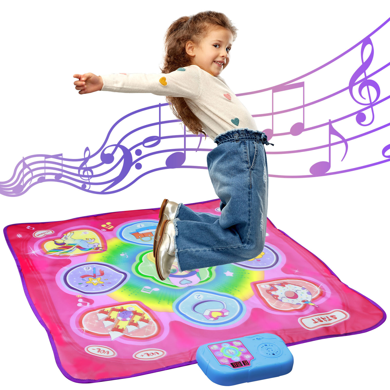 Dance Mat 3 Game Modes Dance Pad Toy Educational Dancing Challenge Mat ...
