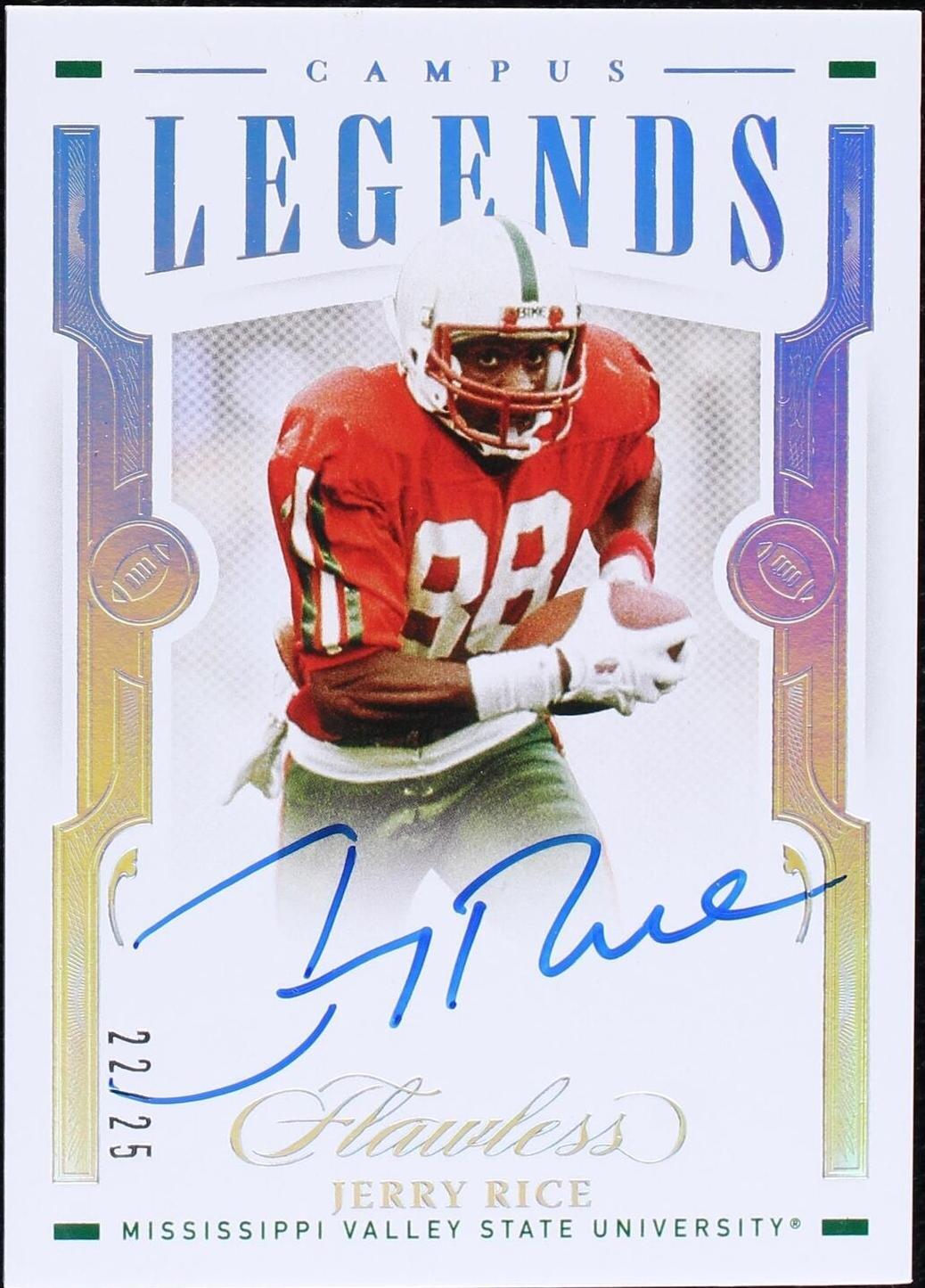 2021 Panini Flawless Collegiate - Campus Legends Signatures Jerry Rice ...
