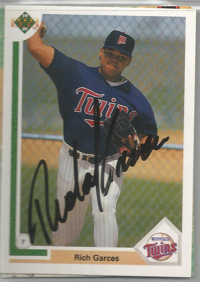 Minnesota Twins RICH GARCES autographed 1991 Upper Deck | eBay